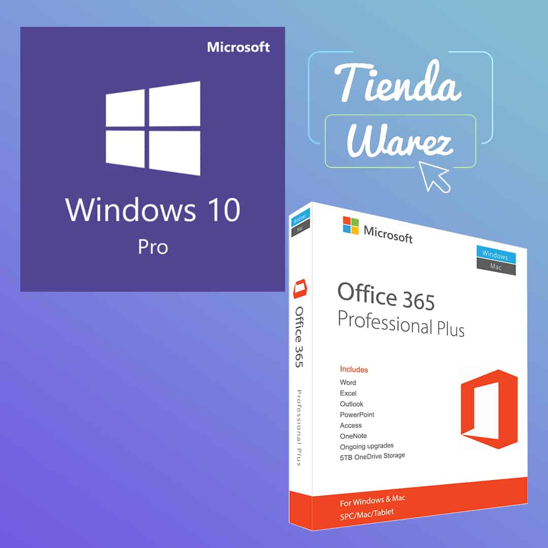 Combo: Office 365 Pro Plus + Windows 10 Pro - Licencia Digital